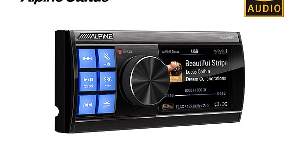 Alpine Status HDS-990 Hi-Res Car Audio Media Player USB Bluetooth