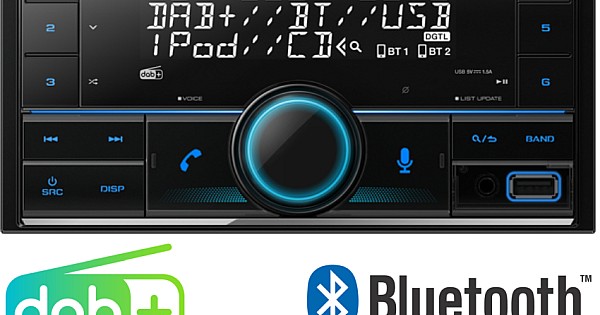 Kenwood DPX-7300DAB Car Audio System featuring CD USB DAB+ Bluetooth ...