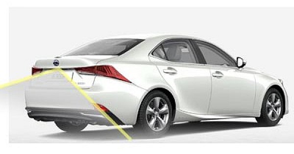 Lexus IS300 Reversing Rear View Camera Kit with Guidelines