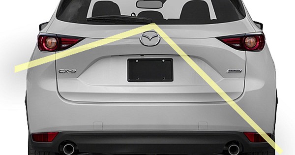 Mazda CX-5 Reversing Rear View Camera Kit With Guidelines