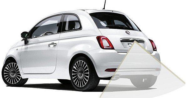 Fiat 500 Rear View Reversing Retrofit Camera Kit - 7" Uconnect System