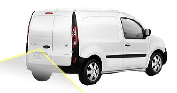 Renault Kangoo Reversing Rear View Camera Kit with Guidelines