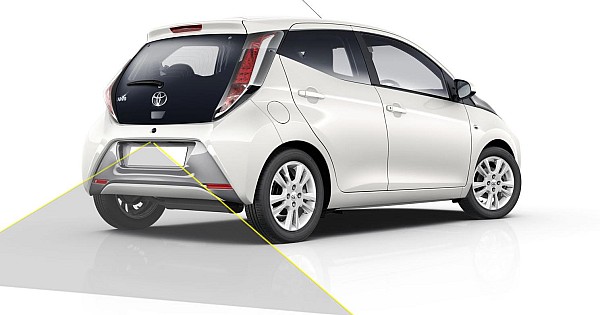 TOYOTA AYGO Reversing Rear View Camera Kit with Guidelines