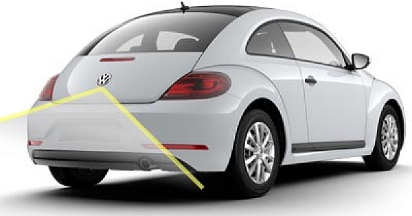 VW Beetle Reversing Emblem Camera Kit With Guidelines