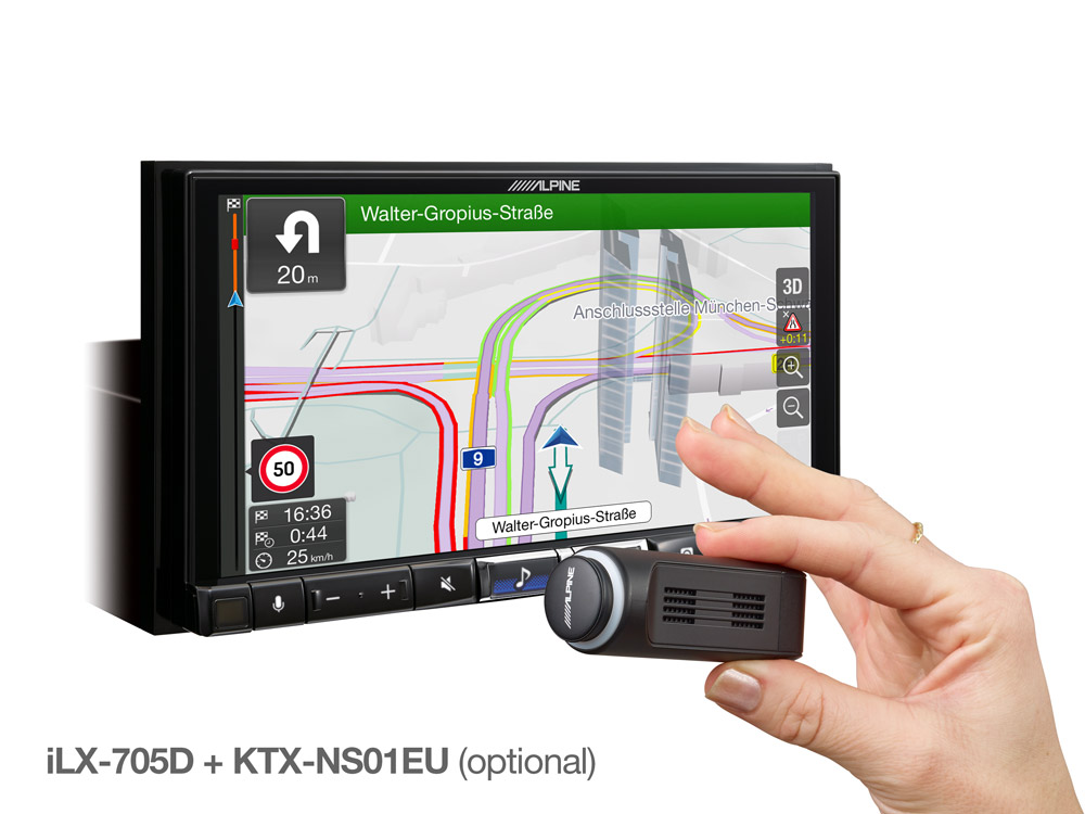 Alpine iLX-705 For BMW E46 Premium 2DIN Media Receiver - DAB+ Apple ...