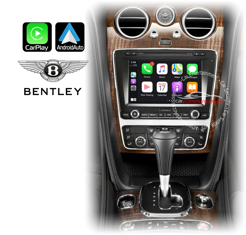 Bentley Continental Apple CarPlay & Android Auto Retrofit Upgrade