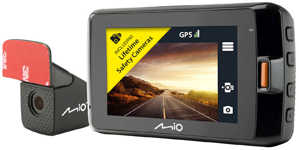 Mio Mivue 751 DUAL Car Dash Cam DVR With GPS & Speed Rear Camera Video ...