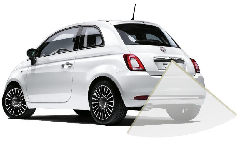 Fiat 500 Rear View Reversing Retrofit Camera Kit - 7" Uconnect System