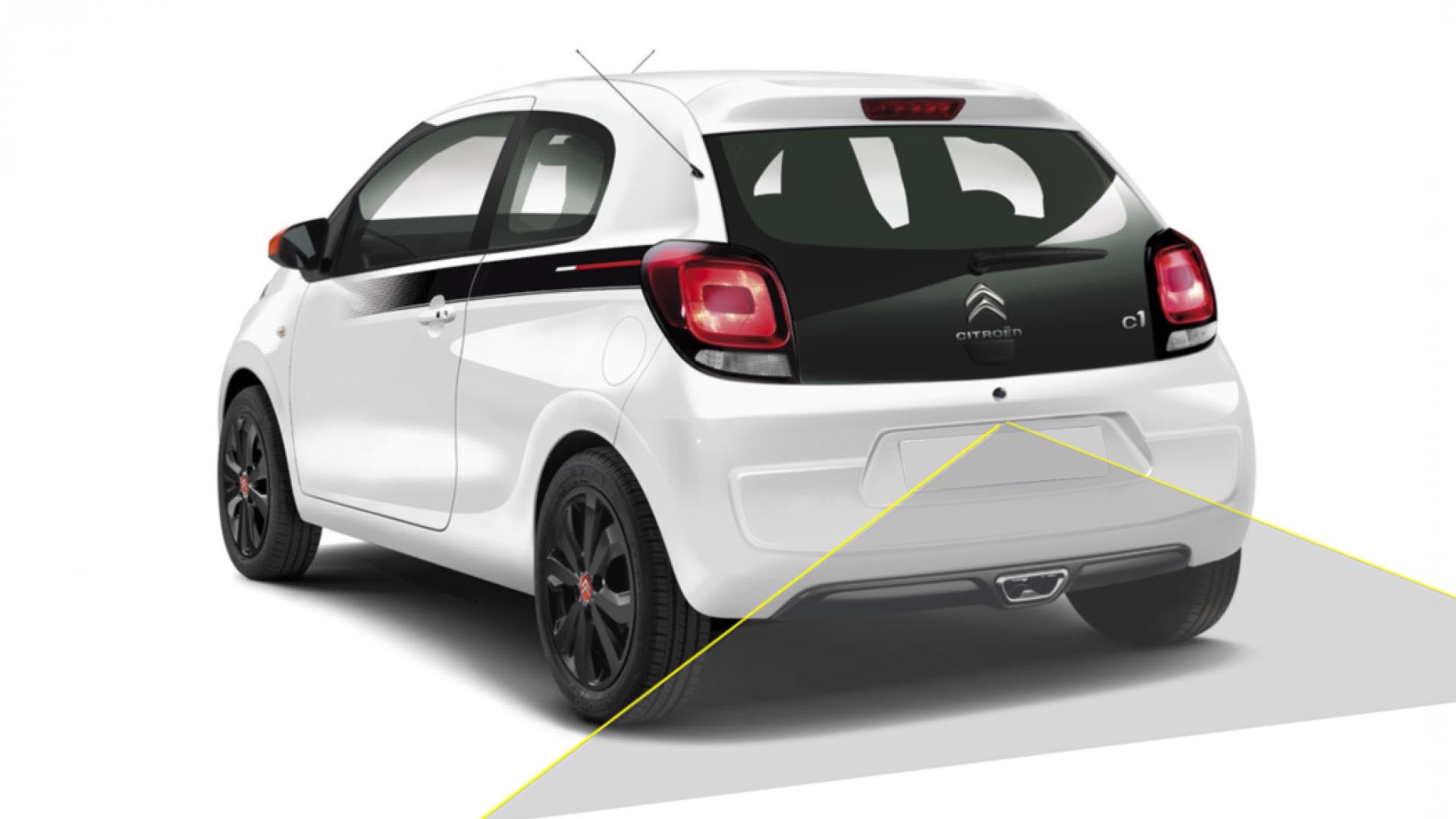 CITROEN C1 Reversing Rear View Camera Kit with Guidelines