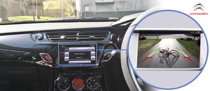 Citroen C3 Reversing Rear View Camera Kit with Guidelines