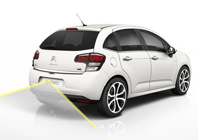Citroen C3 Reversing Rear View Camera Kit with Guidelines