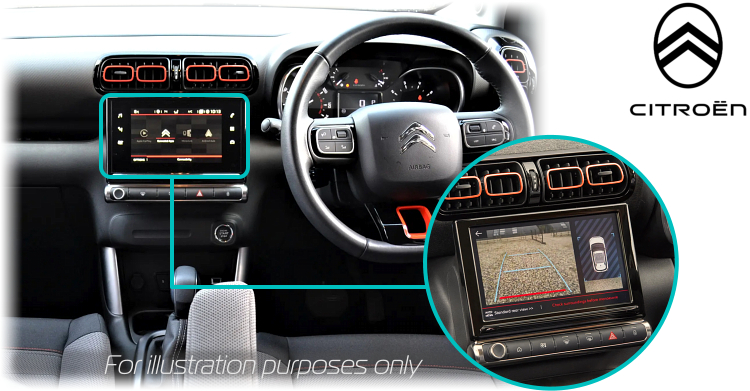 Citroen C3 Aircross Reversing Rear View Camera Kit - NAC System