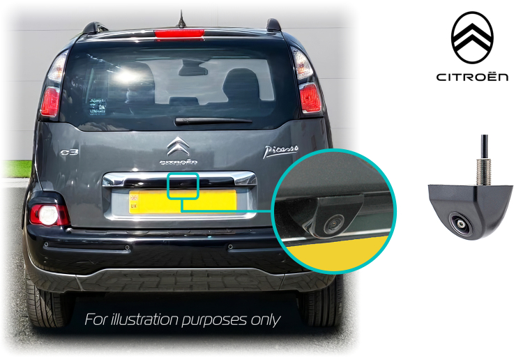 Citroen C3 Picasso Reversing Rear View Camera Kit - SMEG System