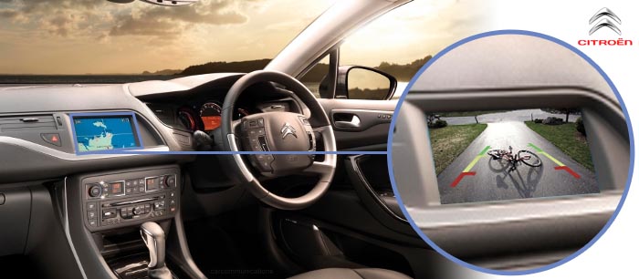 Citroen C5 Reversing Rear View Camera Kit with Guidelines