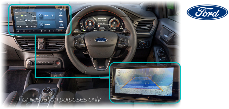 Ford Focus Reversing Rear View Camera Kit - Sync 4