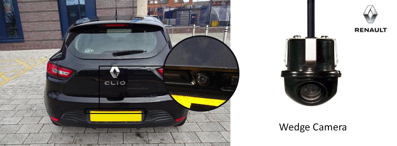 Renault Clio Reversing Rear View Camera Kit with Guidelines