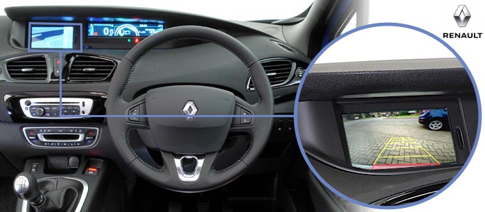 Renault Scenic Reversing Rear View Camera Kit for Tom Tom Radio